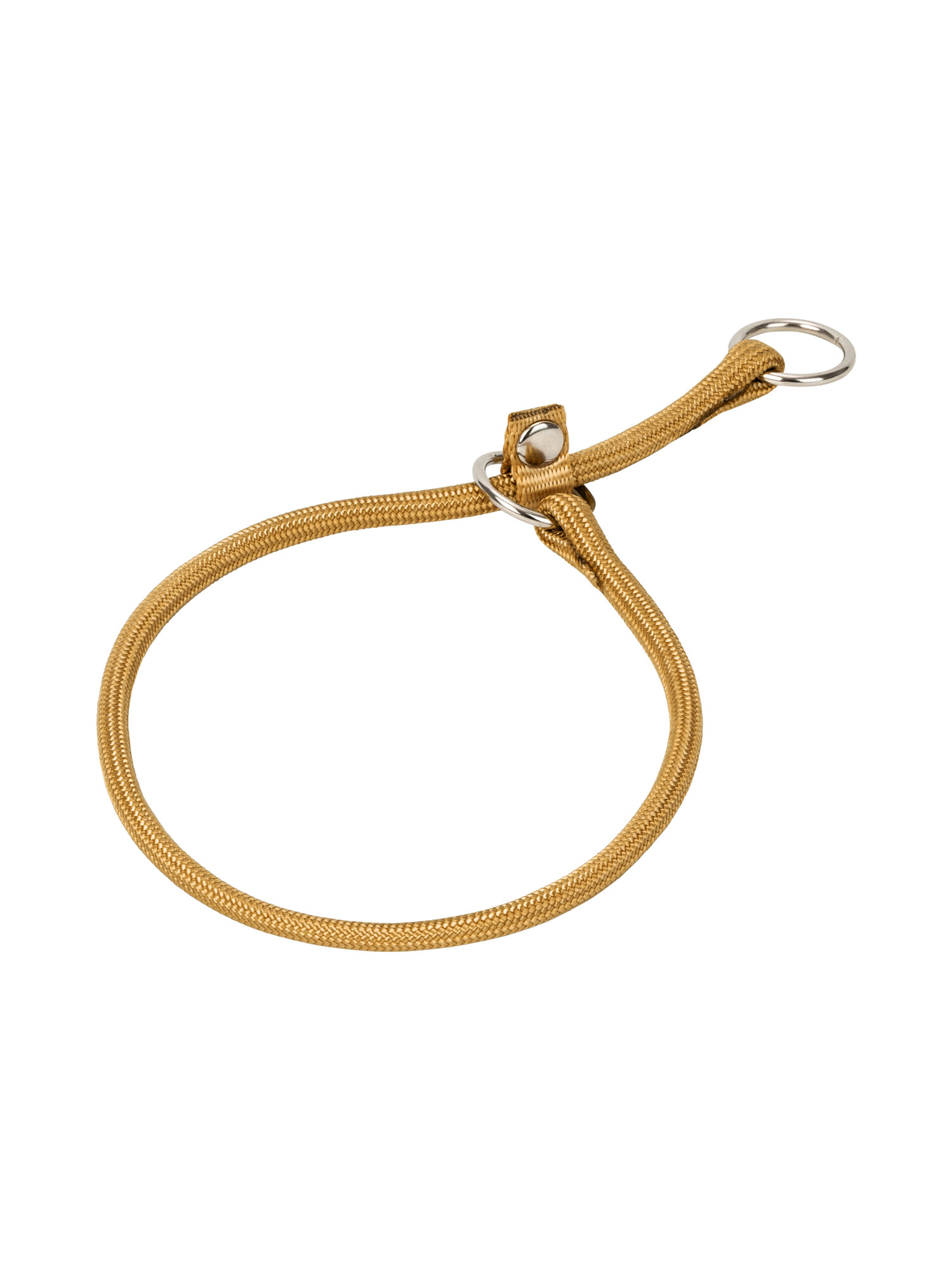 Ошейник удавка для собак ZooOne с 2-я кольцами, круглый, 6мм * 35см, золото