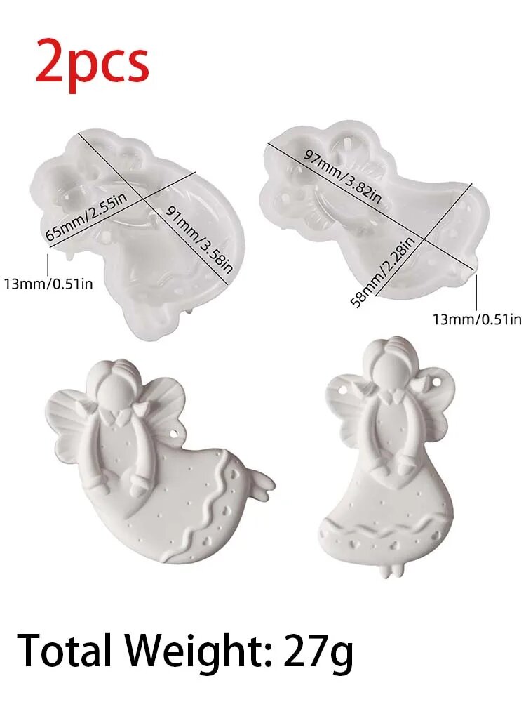 Силиконовая Форма Для Декора В Виде Ангела, Для Рукоделия, Гипса, Смолы, Ароматических Камней, Подвесных Украшений