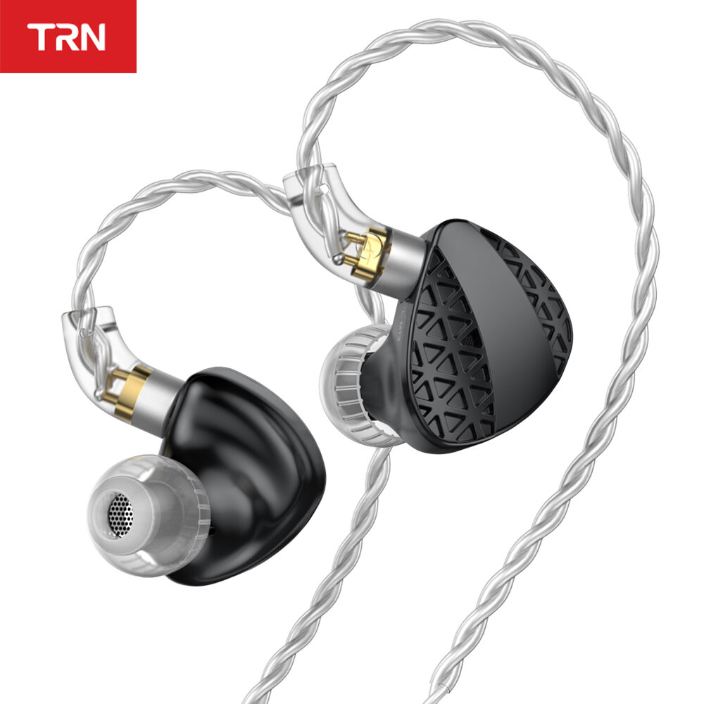 TRN MT3 Наушники-вкладыши Noise Canceling со Двухкамерным Динамическим Катушкой, Стереозвук, Проводные, Черный-Без Микрофона, Черный-С Микрофоном, Черный-С Микрофоном Тип-C, Материал ABS, Разъем 3.5mm, Type-c, Диапазон Частот 20Hz-20kHz, Тип Соединителя