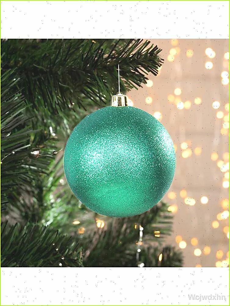 Темно-зеленый елочный шар для уличной елки диаметром 15 см