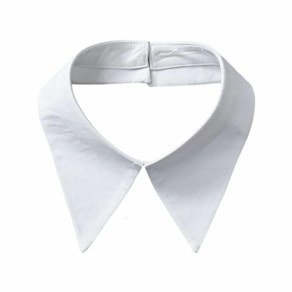 Съемный воротник и манжеты для блузки, - Пуговица сзади белая la