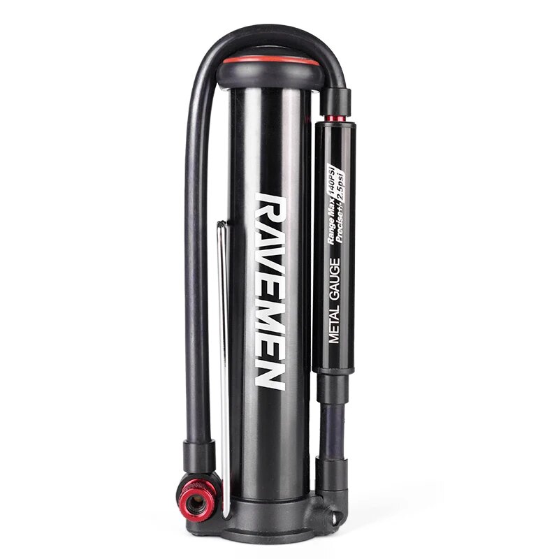 RAVEMEN MP02 Mini 220PSI велосипедный насос велосипедный насос сверхлегкий воздушный насос портативный скрытый прецизионный манометр Т-образная насадка