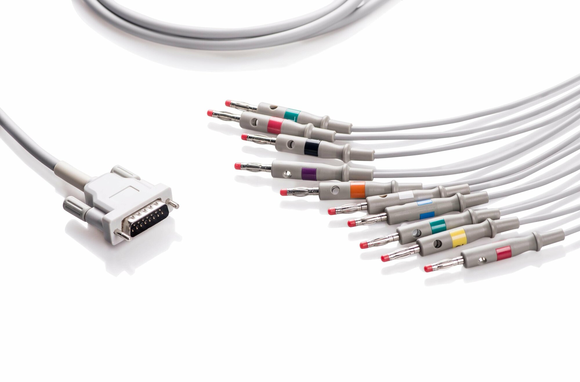 Кабель ЭКГ для Schiller; Нимп ЕСН Миокард-12, Миокард-3 тип «Банан»