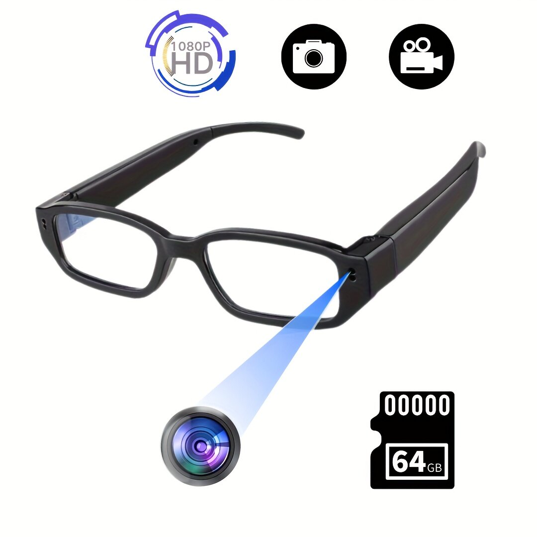 Smart Glasses Camera 1080P Digital Video Recorder Camcorder Eye Protection DV Sports Action Camera for Traveling