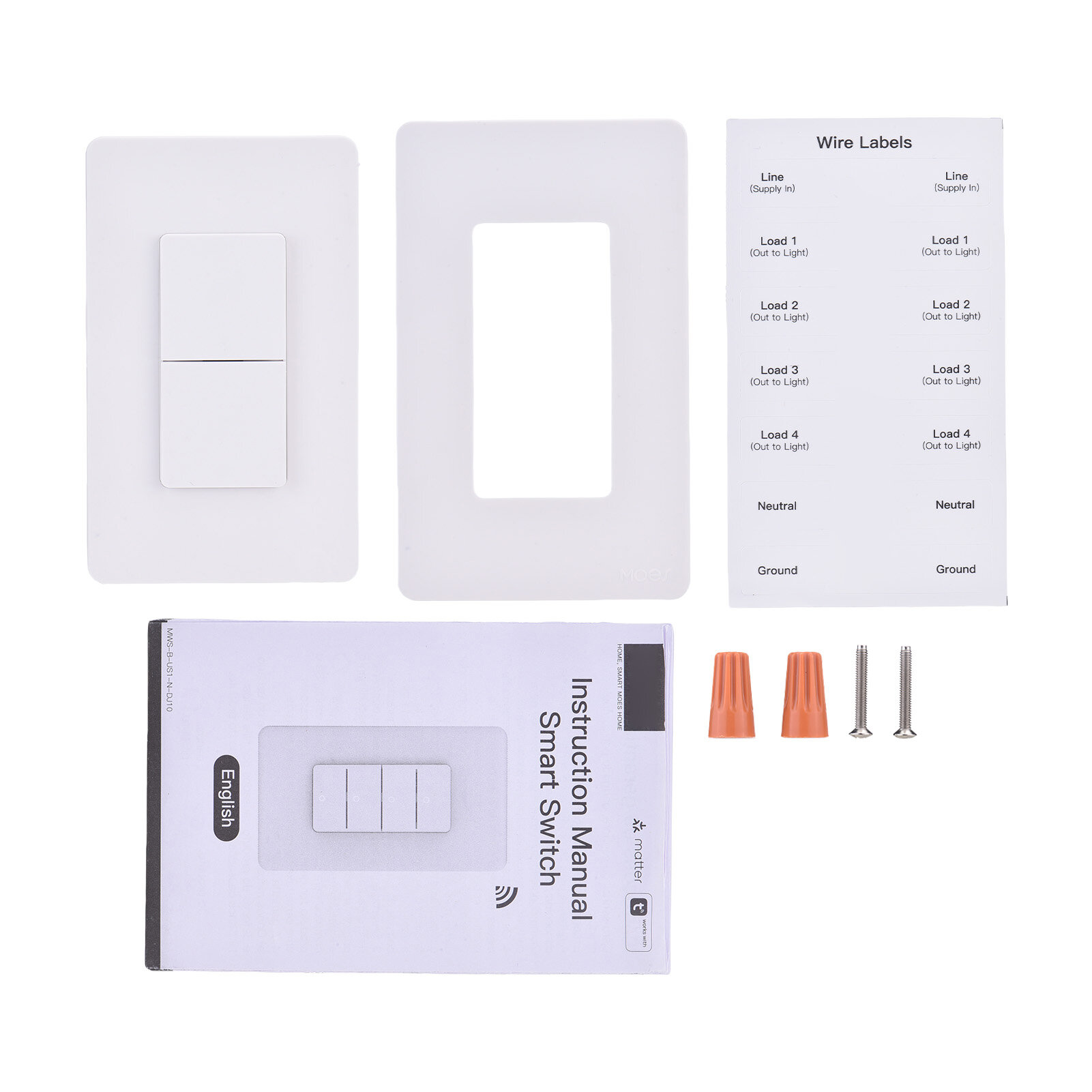 Matter Wi-Fi Стеклянный переключатель Настенный сенсорный выключатель Стеклянная панель Приложение Беспроводной пульт дистанционного управления Управление умным домом Индикатор таймера обратного отсчета 2-сторонний