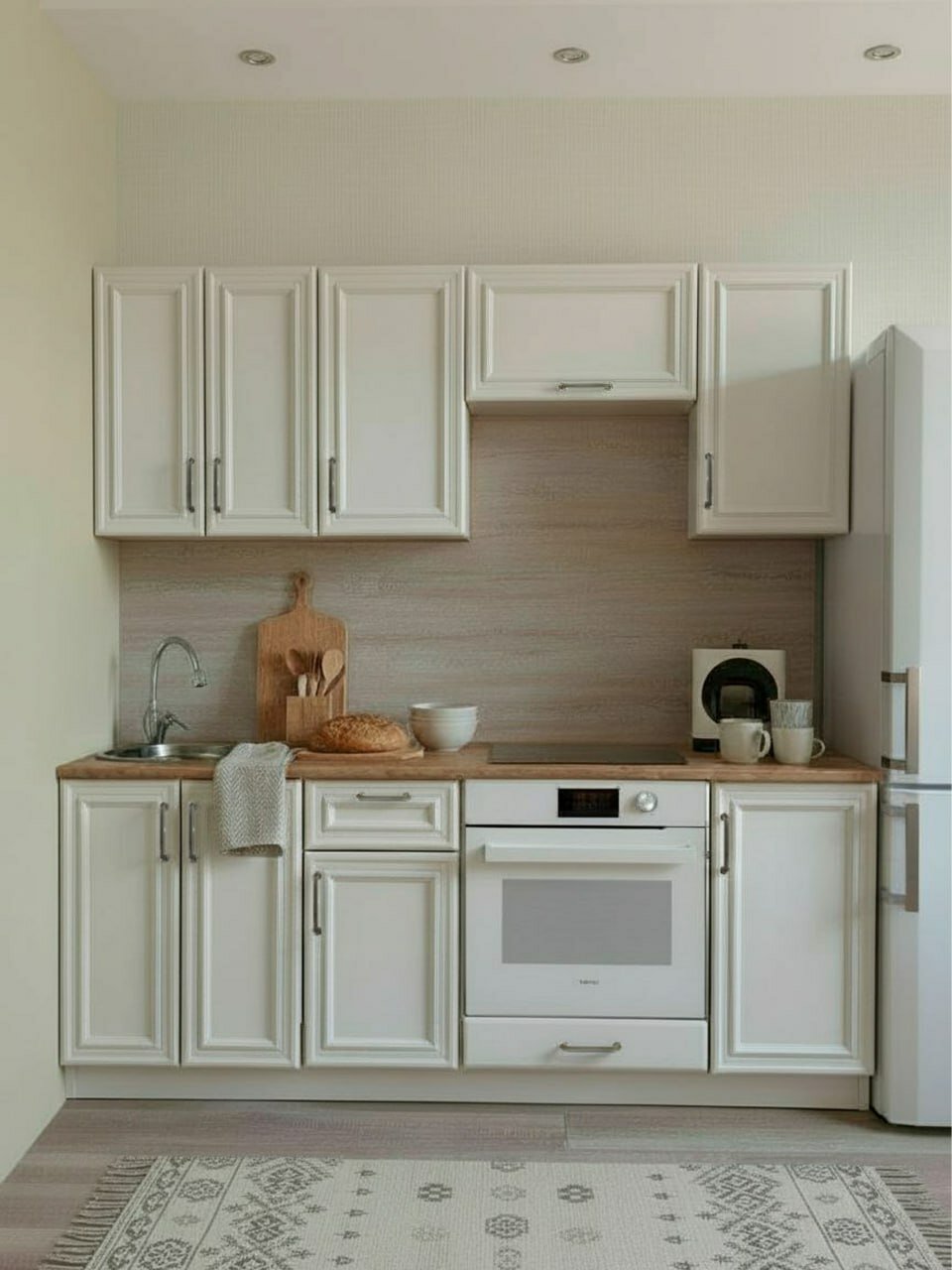 Кухонный гарнитур VITAMIN модульный шкаф навесной с полками, МДФ, цвет "Барселона" ширина 45 см.