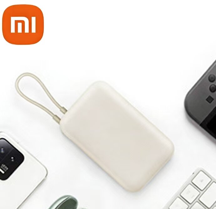 Внешний аккумулятор Xiaomi Mi Power Bank With Cable USB-C 10000mAh Pocket Version Blue P15ZM