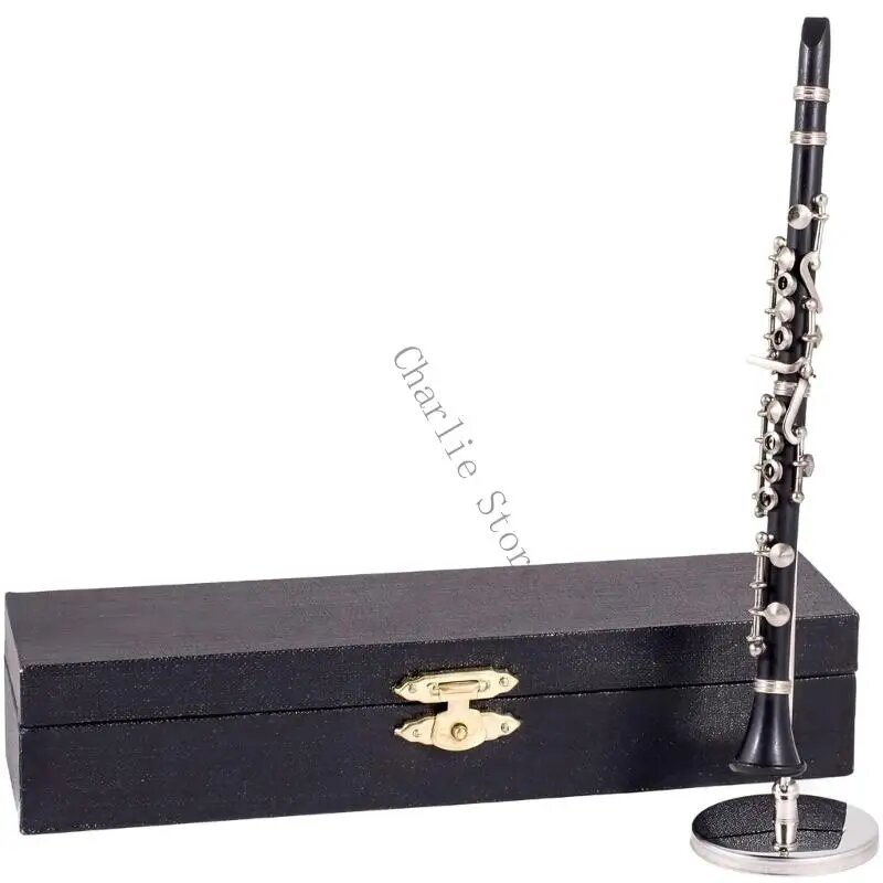 Миниатюрный золотой кларнет 15cm