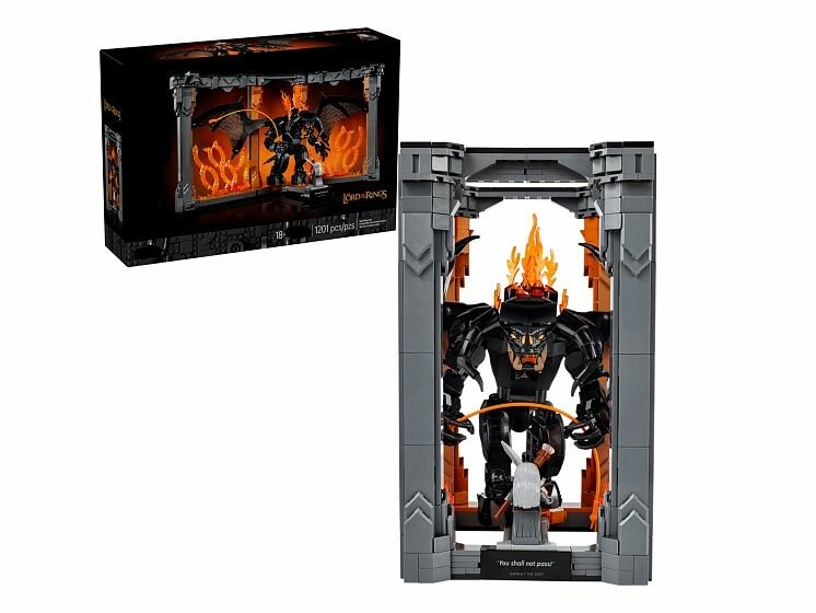 Конструктор icons Книжный уголок: Властелин колец. Балрог, 1201 деталь, совместим с иконс The Lord of the Rings Дракон 10367