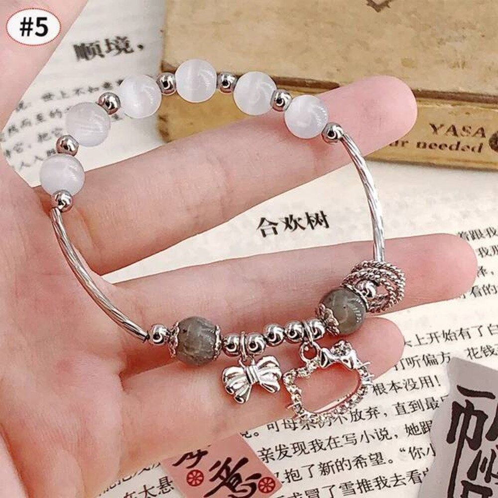 Кулон Sanrio Hello Kitty в виде милого мультяшного аниме-персонажа (ожерелье/браслет/кольцо), ювелирные аксессуары, рождественский подарок для женщин и девушек.