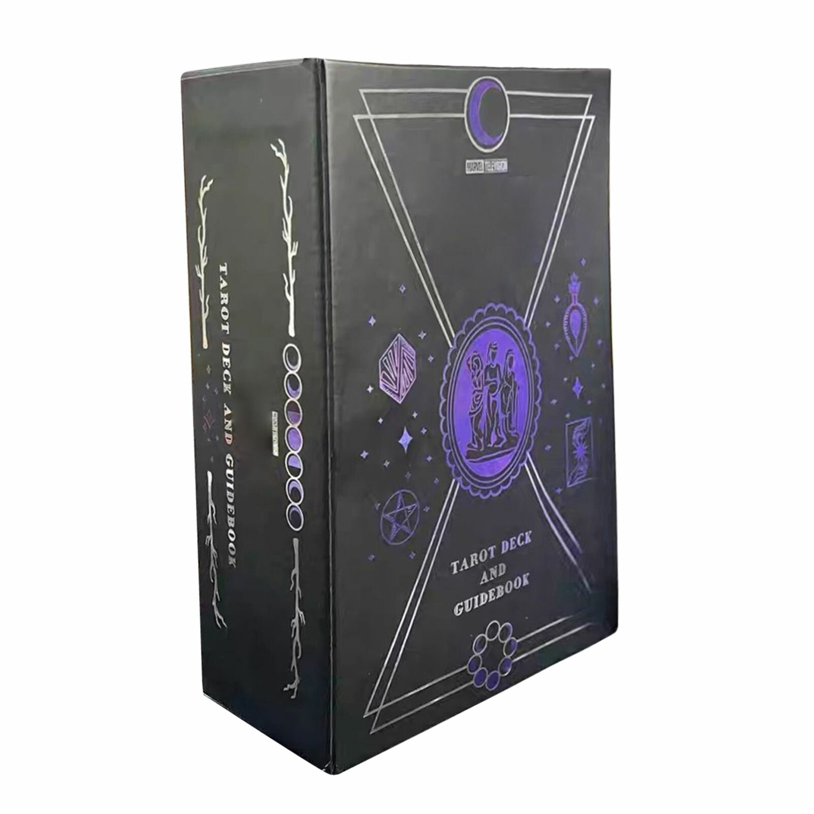 Колода Таро 78 карт, бумажная компактная колода для гаданий и настольных игр с подсказками на картах, портативная для путешествий, семейных вечеров и общения с друзьями