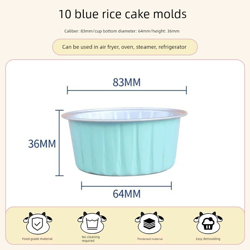 Форма для детского питания из фольги, форма для приготовления детских блюд на пару, бытовая пищевая форма для выпечки