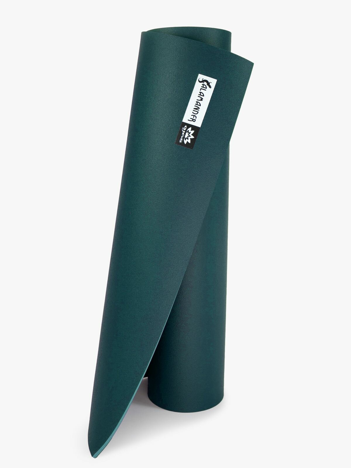 OJAS Salamander Comfort 200 х 60 х 0,6 см, изумрудный, коврик для йоги Оджас Саламандер Комфорт нескользящий из натуральной резины, каучука