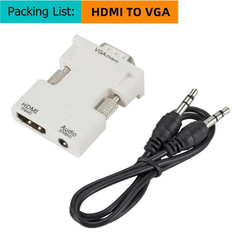 Конвертер VGA в HDMI TABLLYUGE HD 1080P HDMI TO VGA