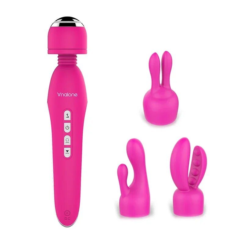 Nalone Metal Double Vibrators Sex Toy. металл двойные вибраторы AV палочка секс игрушка электро импульс стимулятор