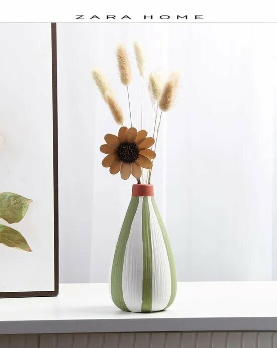 ZARA HOME Ваза, 15 см , Фаянс, 1 шт