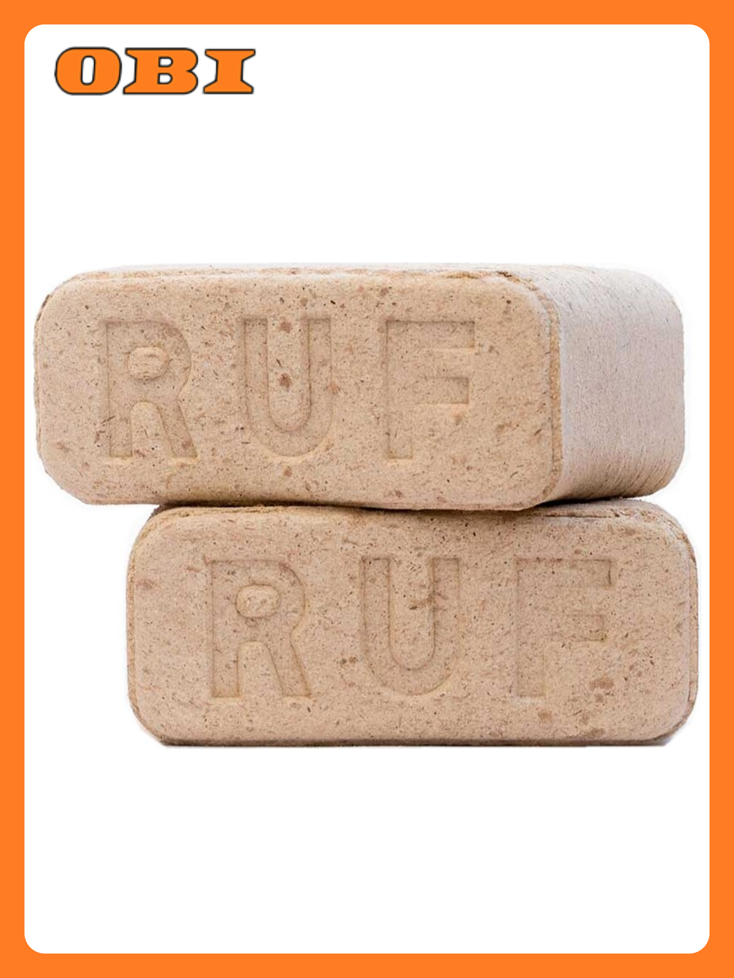 Топливные брикеты CHARCO RUF, береза, 10кг, 4850ккал/кг, влажность 6%, зольность 1%