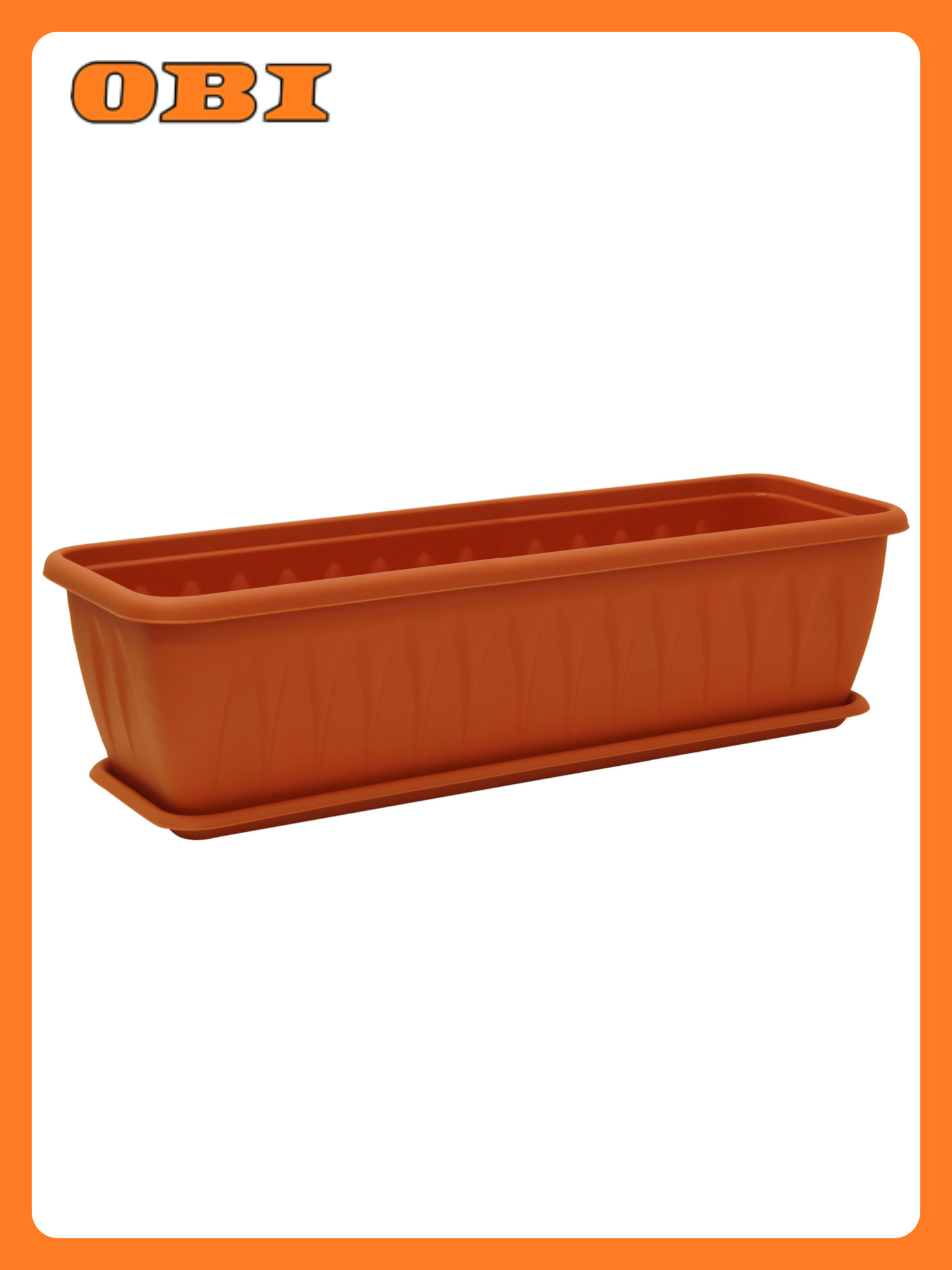 Ящик балконный IDEA Алиция 60 см полипропилен терракот