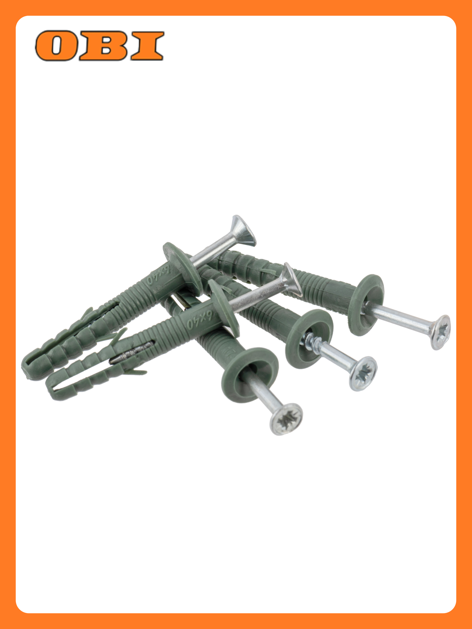 Дюбель-гвоздь 6х40 мм, гриб (200 шт.)