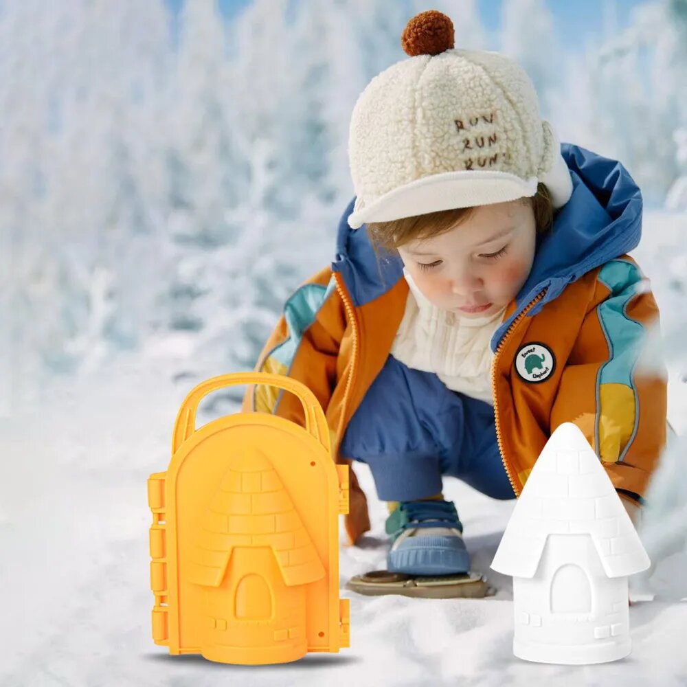 Снеговик игрушка для лепки, Снежколеп для малышей, DIY для снегом и песком снаружи, подарочная, 1 шт