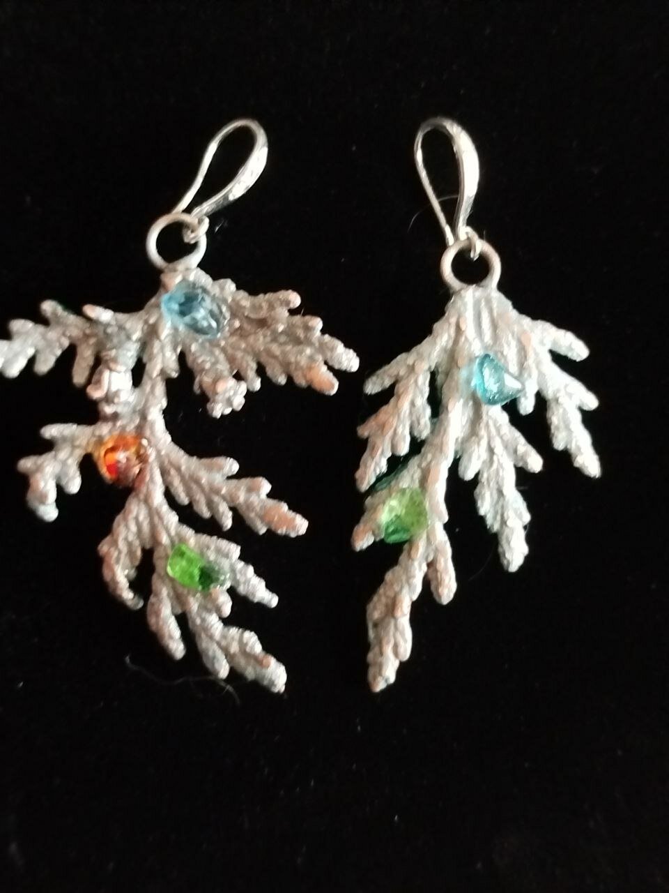 Серьги двусторонние