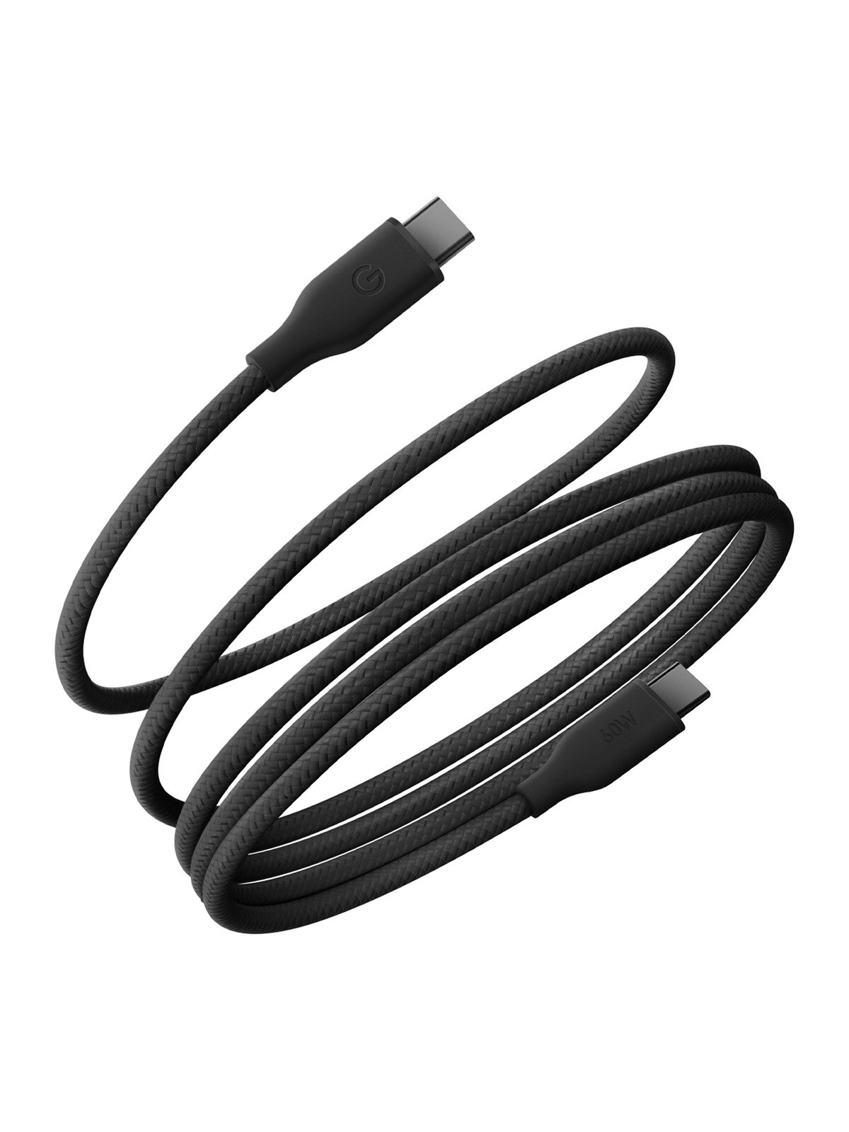 Кабель Energea HELIX 60, USB-C с поддержкой Power Delivery 60W, магнитный, передача данных 480 Mbps, 1,5м, черный