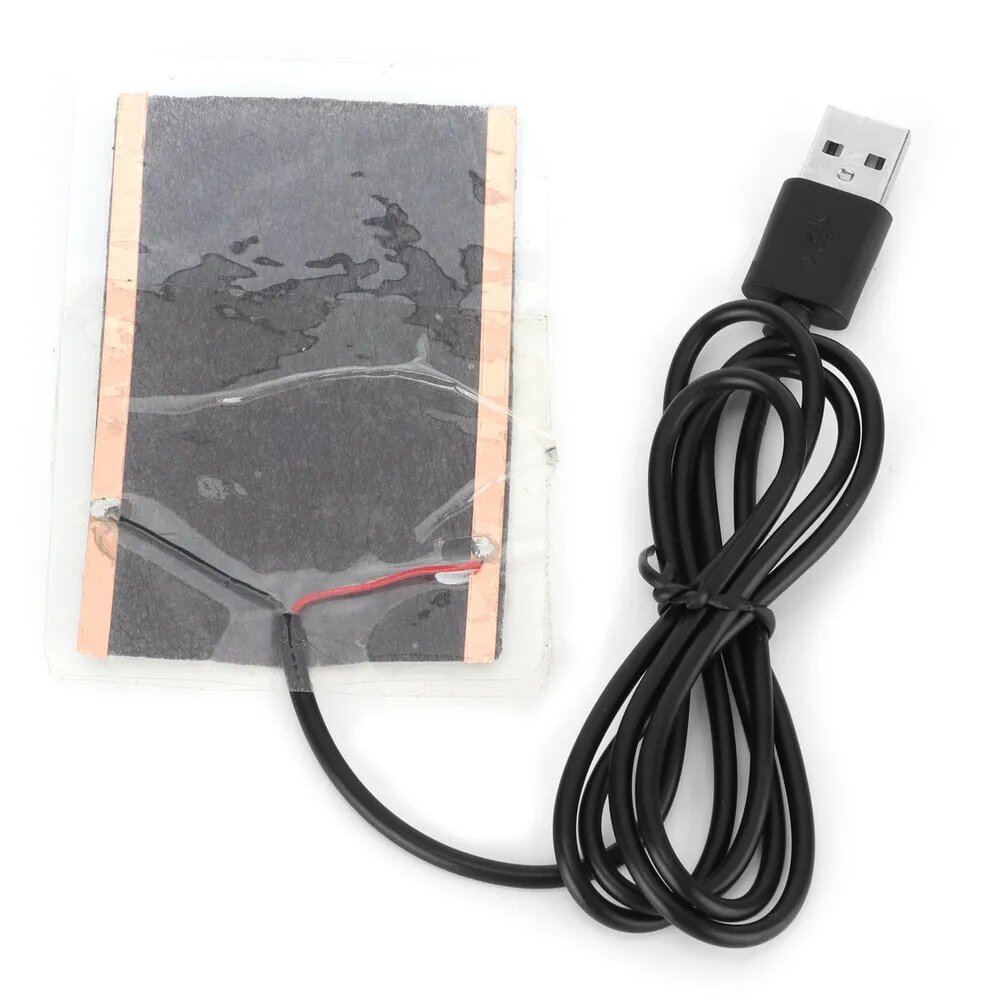 USB нагревательная пленка, устойчивый к изгибу нагреватель из углеродного волокна, подходит для перчаток рептилий
