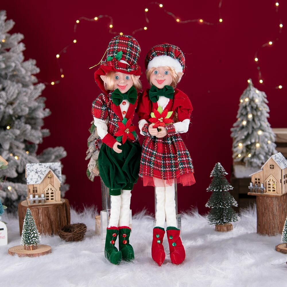 Набор елочных украшений Эльф, Фея 2 шт.