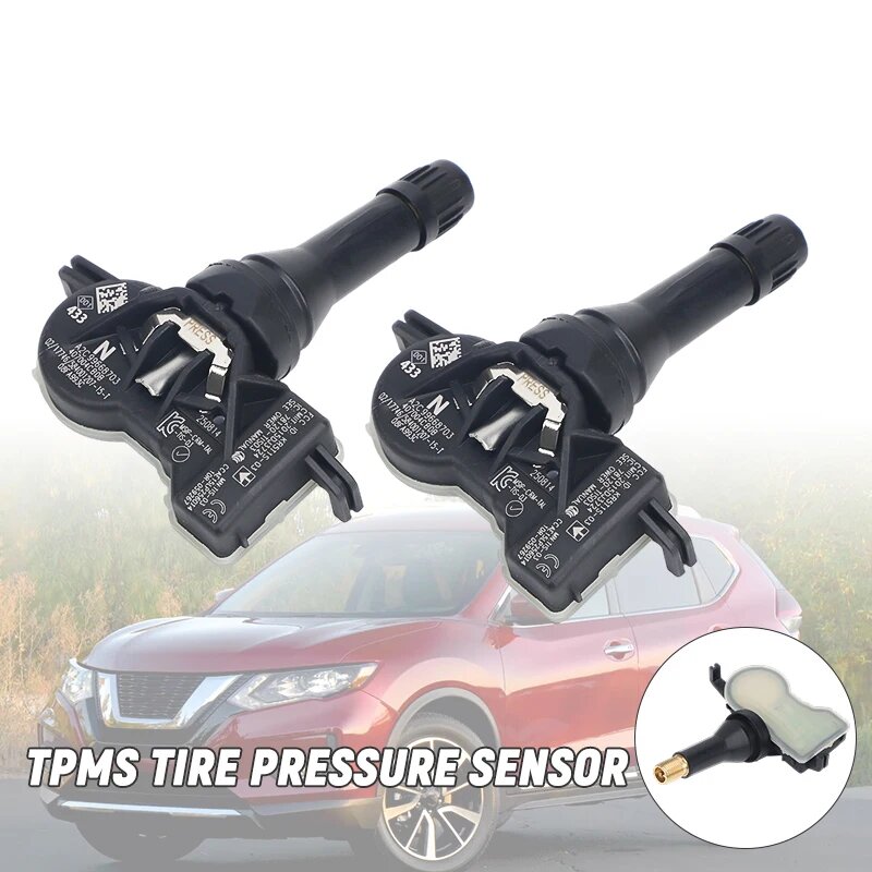 Датчик контроля давления в шинах TPMS для Nissan Juke Qashqai J11 X-Trail T31 T32 NV200 NV300 2PCS