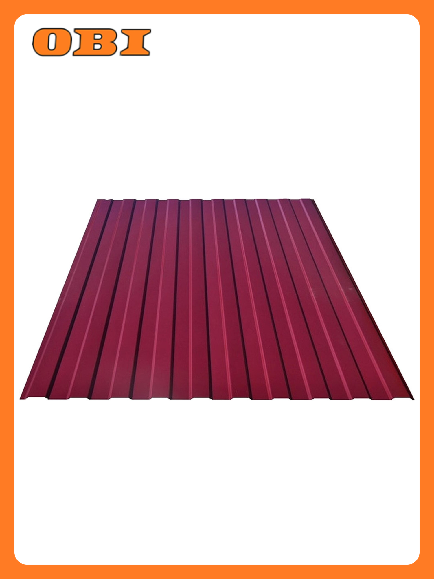 Профнастил Таврос С-8 красный 2000х1200х0,35 мм