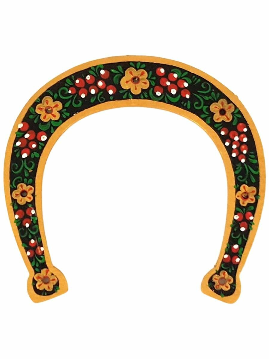 Подкова, с ручной росписью(Ягоды)