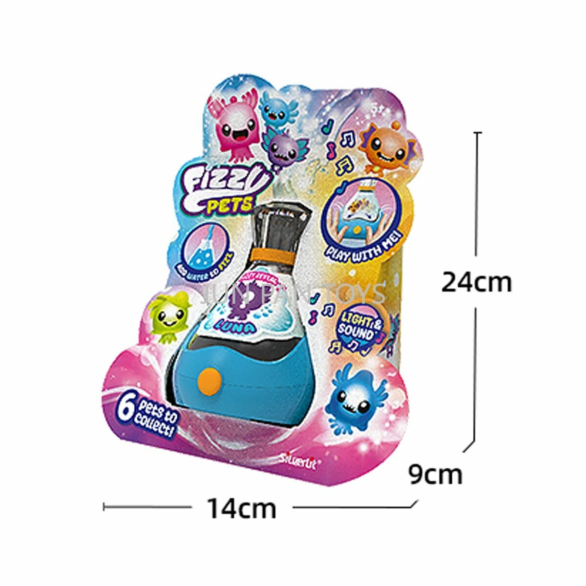 Fizzy Pets Pluto Jelly Cory, электронное взаимодействие, мини-фигурка, коллекционный сюрприз, загадочные детские игрушки, праздничные подарки