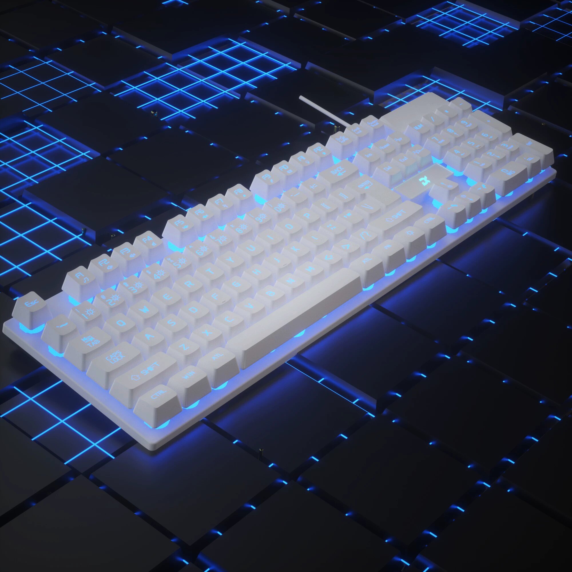 Комплект: клавиатура, мышь и гарнитура, проводные, с механическим ощущением, USB, для игр, с RGB-подсветкой, для