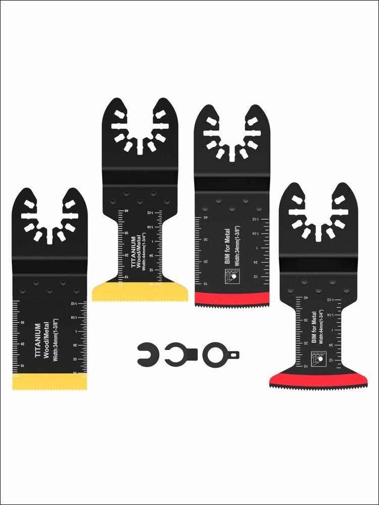 4 шт. Титановое биметаллическое осциллирующее полотно пилы