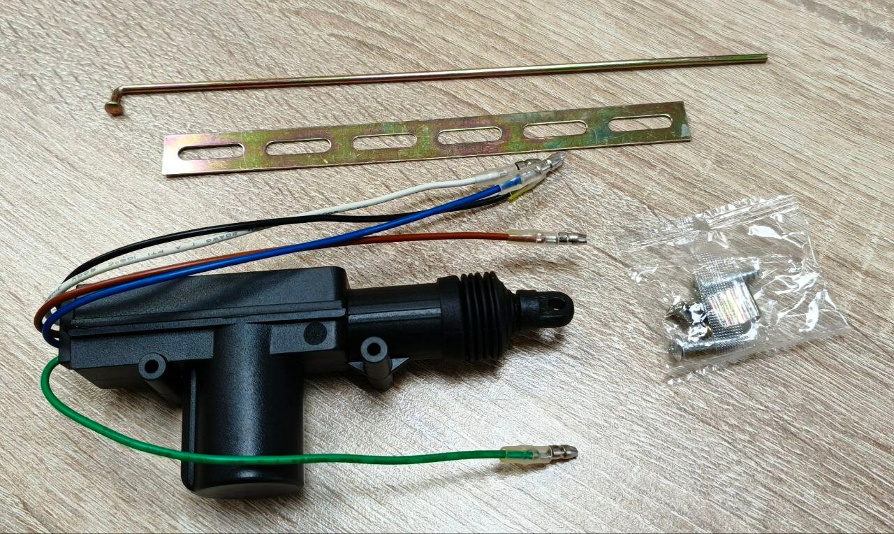 Электропривод замка двери 5-ти контактный, черный, универсальный орион 6032 НПП