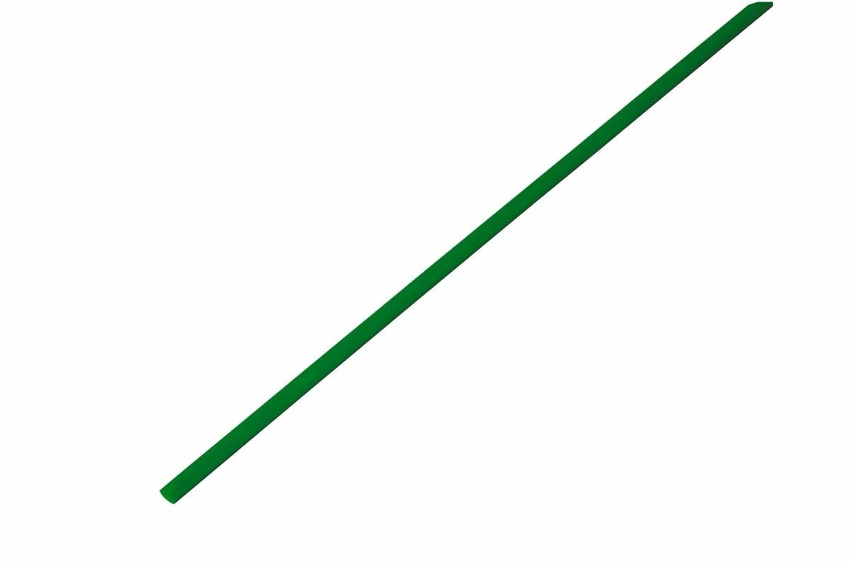 Трубка термоусаживаемая 3/1,5 мм зеленая REXANT