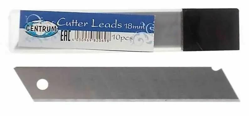 Набор лезвий Centrum для канцелярского ножа, 18 мм, 10 шт (82069)