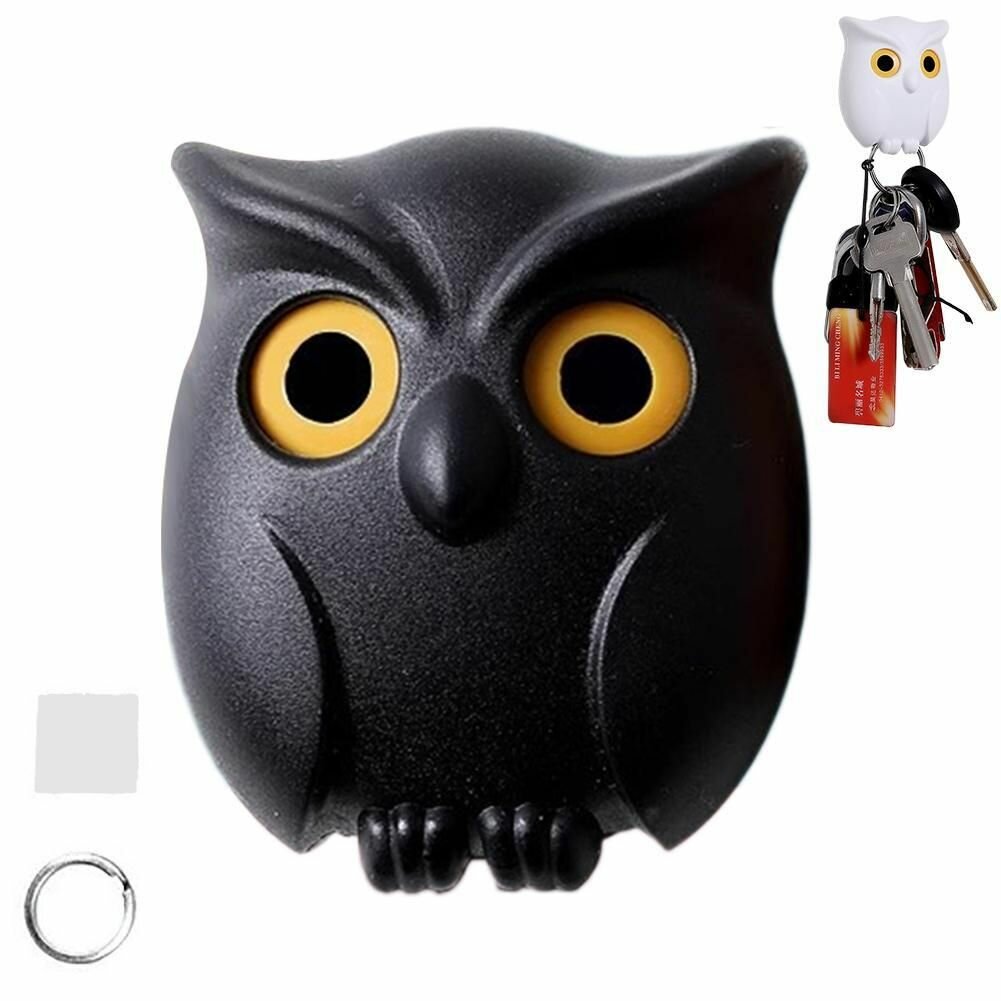 Ключница магнитная настенная в виде совы для дома