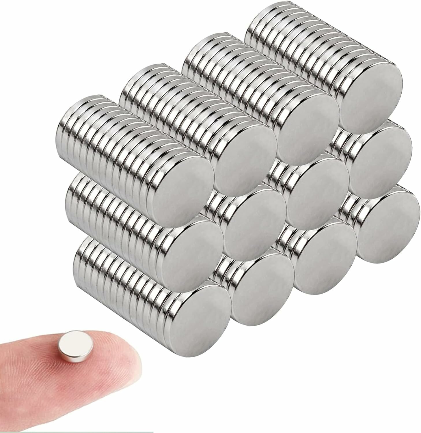 100 шт, Маленькие магниты из редкоземельного металла, круглые магниты на холодильник размером 10 мм x 1 мм для офисных досок.