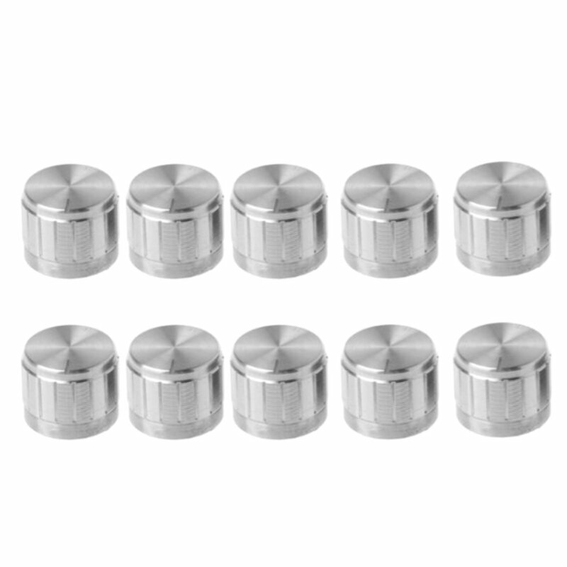 10Pcs Aluminum Alloy Potentiometer Control Knob Guitar Volumes Control Knob