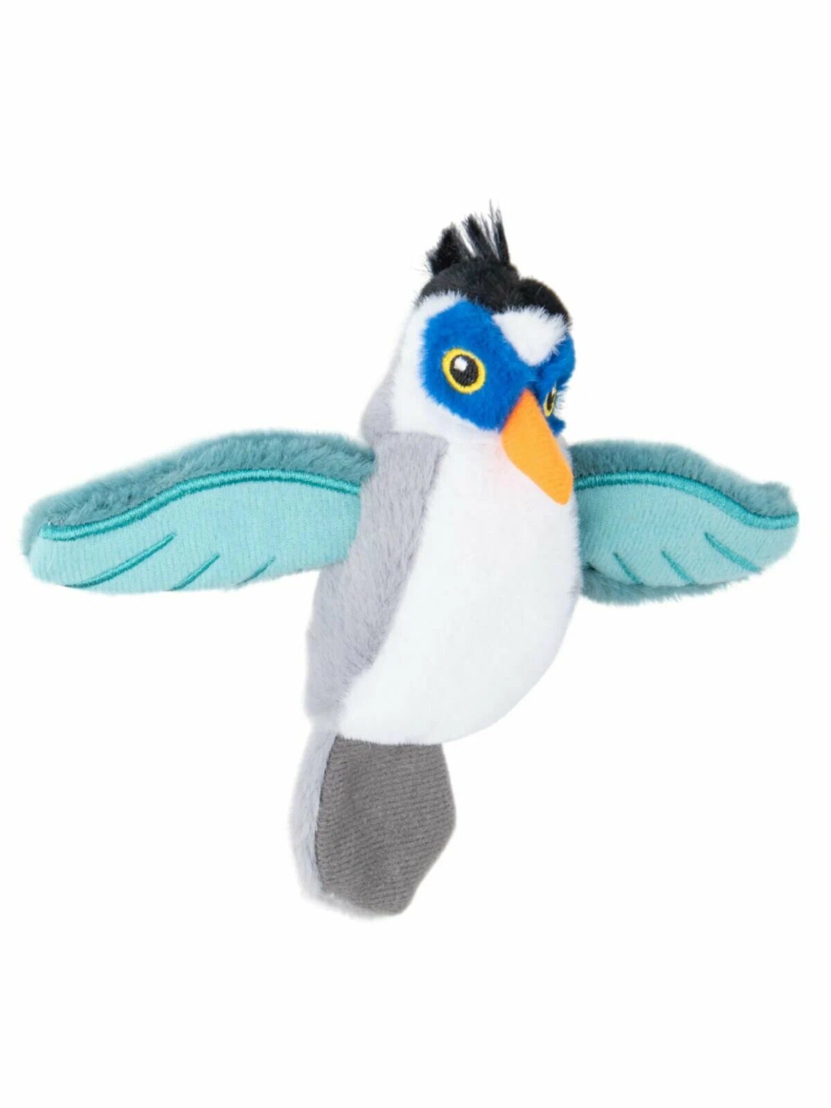 Mr.Kranch Игрушка для кошек Птичка плюшевая с кошачьей мятой 8см серая