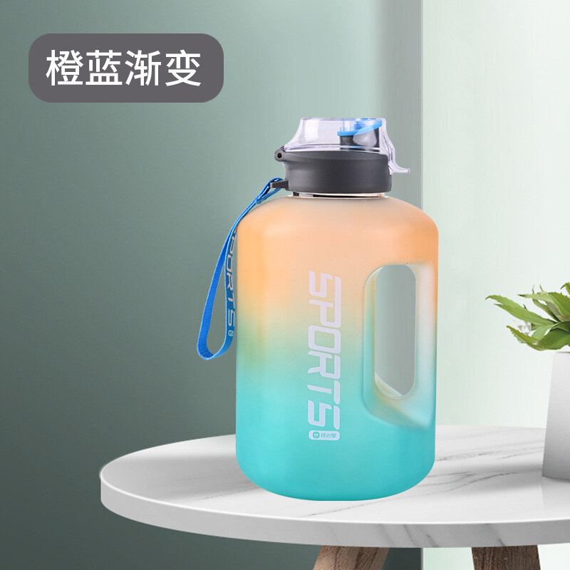 ⭐Большая спортивная бутылка для воды для мужчин и женщин, портативная фитнес-бутылка с двумя горлышками, космическая чашка, большая бутылка для воды⭐