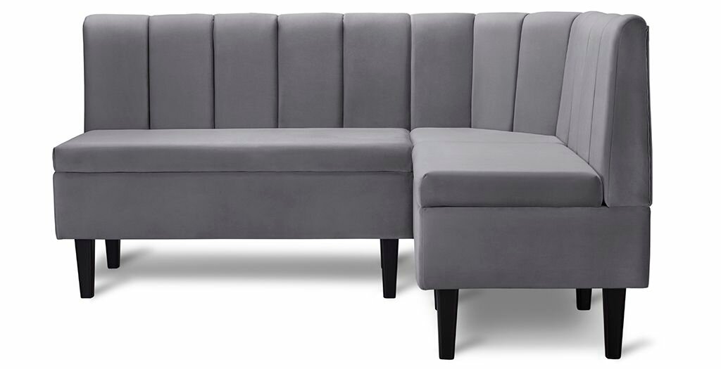 Кухонный уголок Лео, Velutto 32, диван кухонный, с ящиком для хранения, диван угловой, нераскладной, диван на кухню