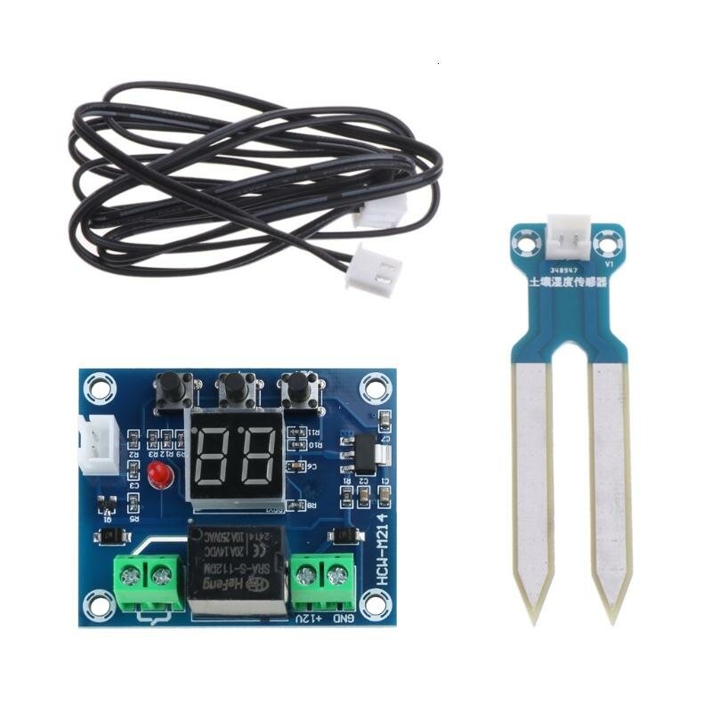 Модуль автоматического полива с датчиком влажности почвы 12 В, Синий