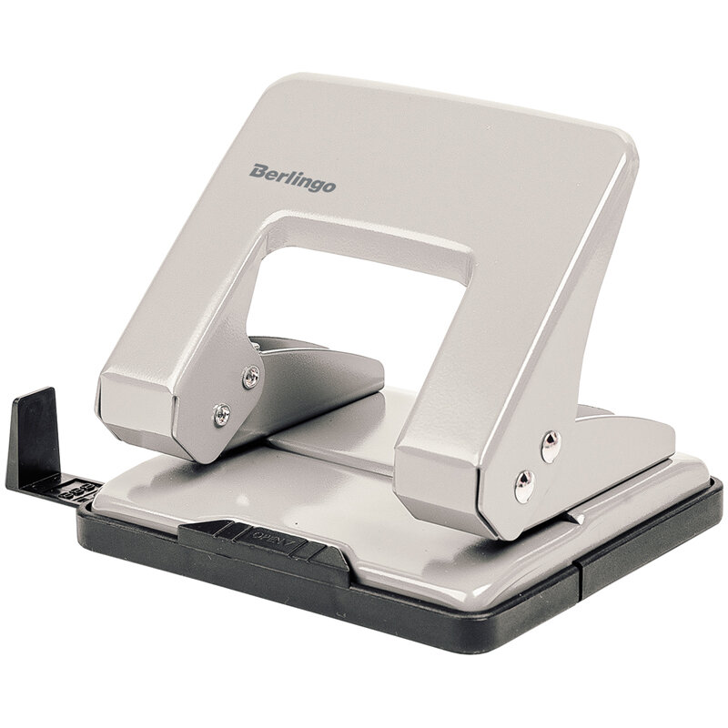 2 шт. Дырокол Berlingo "Universal" 20л, металлический, серый