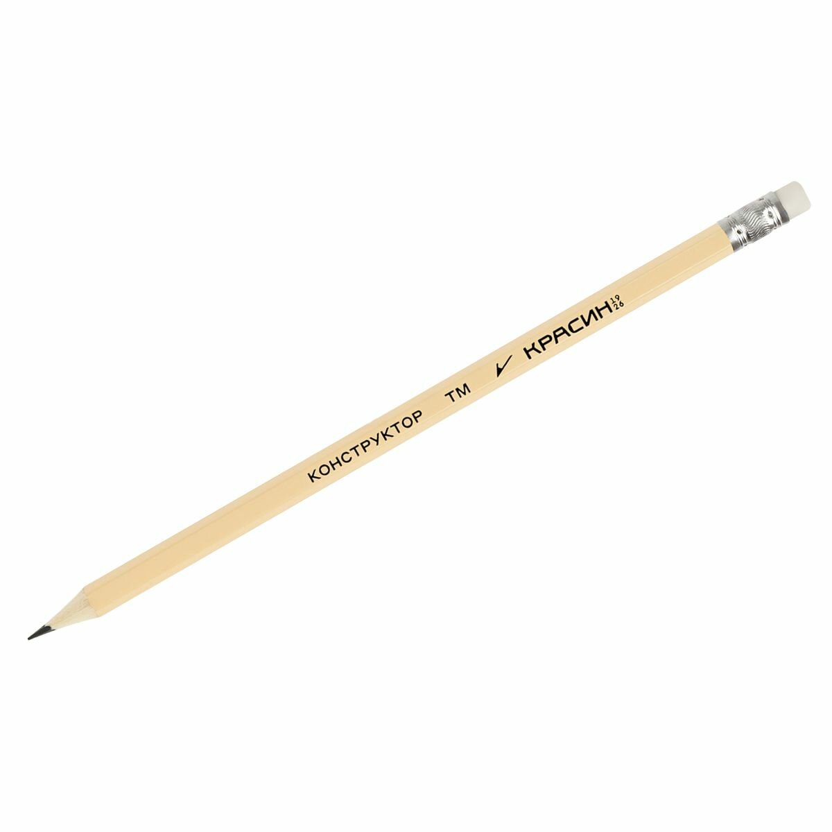 96 шт. Карандаш ч/г Красин "Конструктор" ТМ (HB) шестигр, заточен, с ластиком