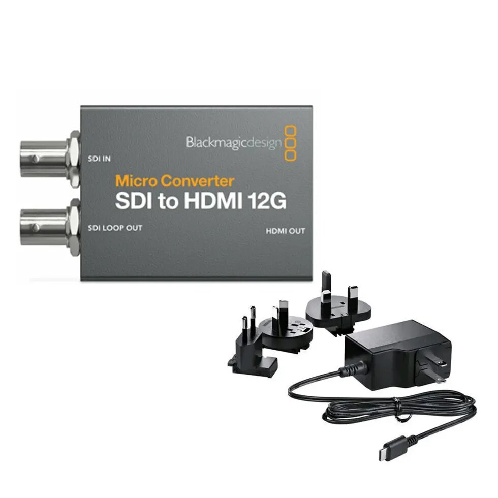 Микро-конвертер Blackmagic Micro Converter SDI to HDMI 12G PSU