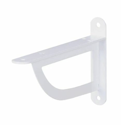 Кронштейн Larvij D-Wall 18x12 см сталь нагрузка до 50 кг цвет белый