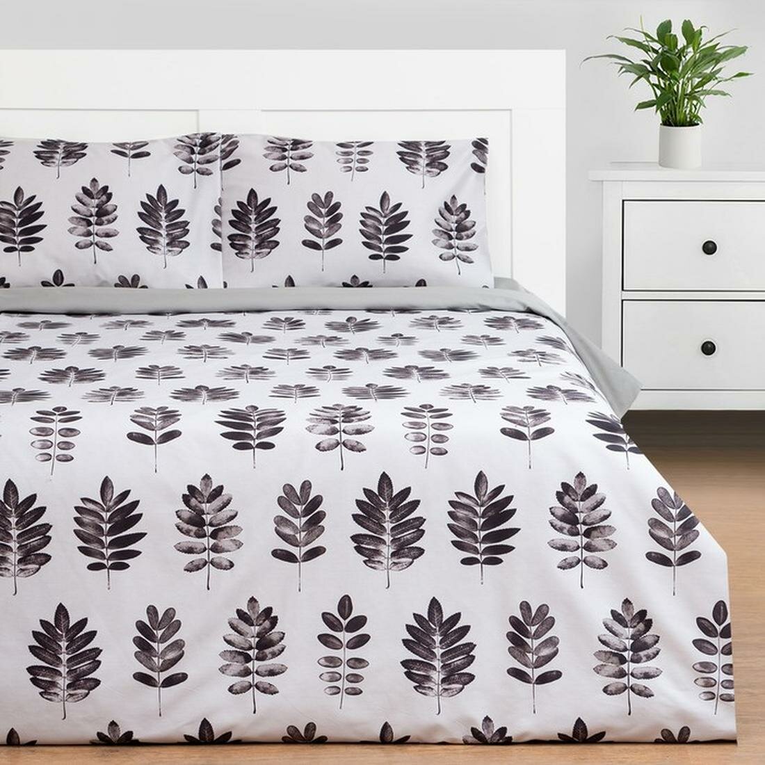 Постельное бельё Этель 1.5 сп Natural print 143х215 см, 150х214 см, 50х70 см 2 шт , мако-сатин