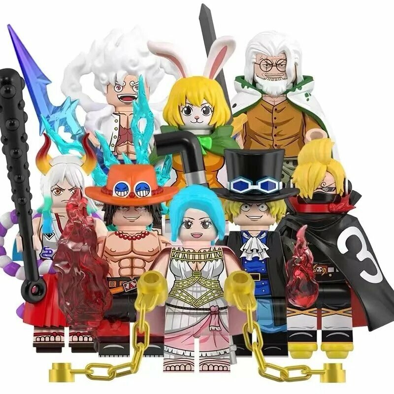 Набор минифигурок аниме Ван Пис(One Piece) 8 шт/конструктор ван пис/конструктор совместимый с лего